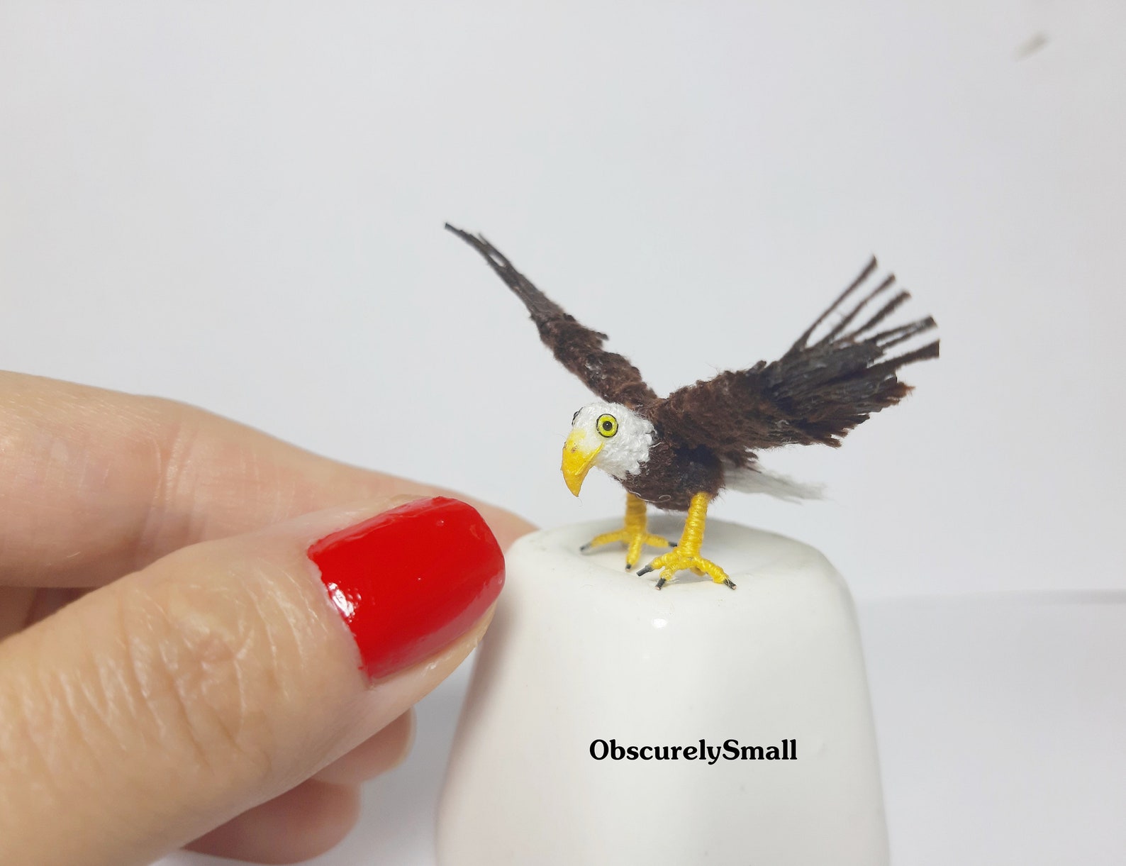 Tiny Eagle Crochet Amigurumi Bird Micro Crochet Eagle | Etsy