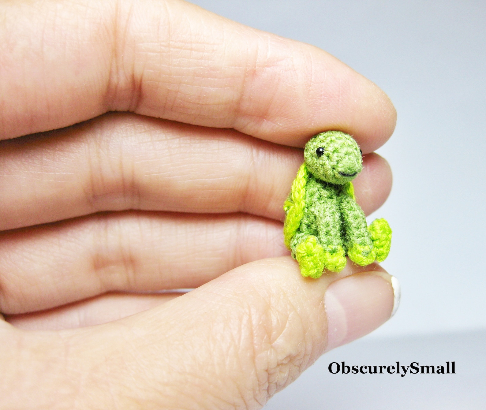Tiny Crochet Green Turtles Amigurumi Turtle Made to Order - Etsy