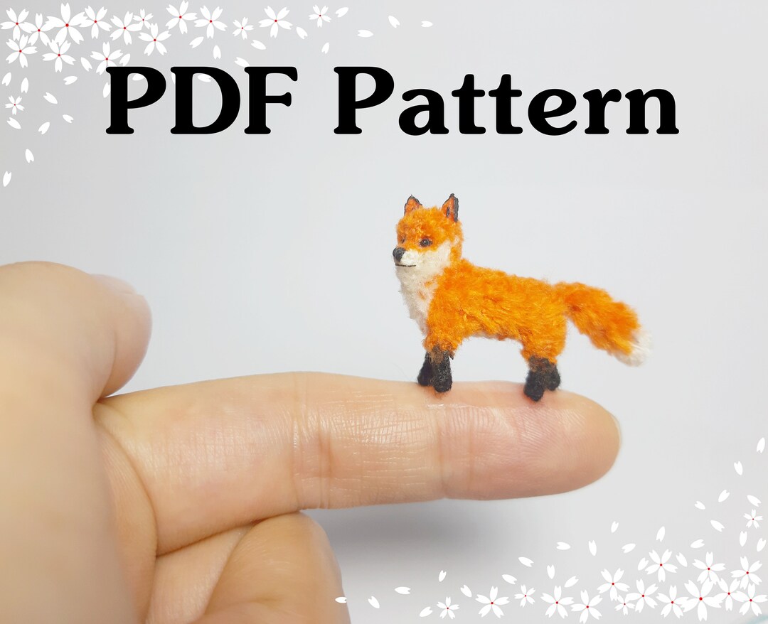 Tiny Crochet Fox Pattern - Amigurumi Pattern - PDF Files Instant ...