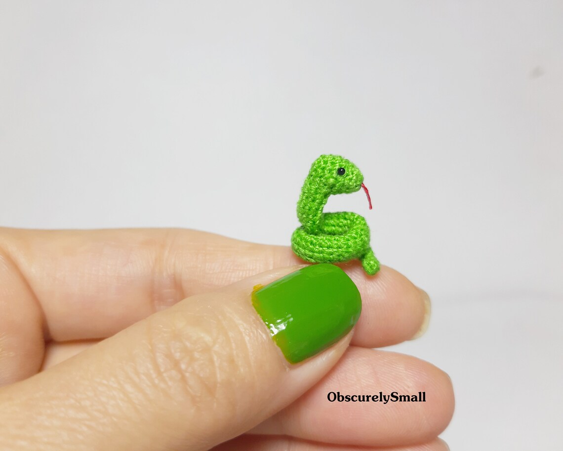 Mini Crochet Snake Amigurumi Pattern PDF Files Instant - Etsy
