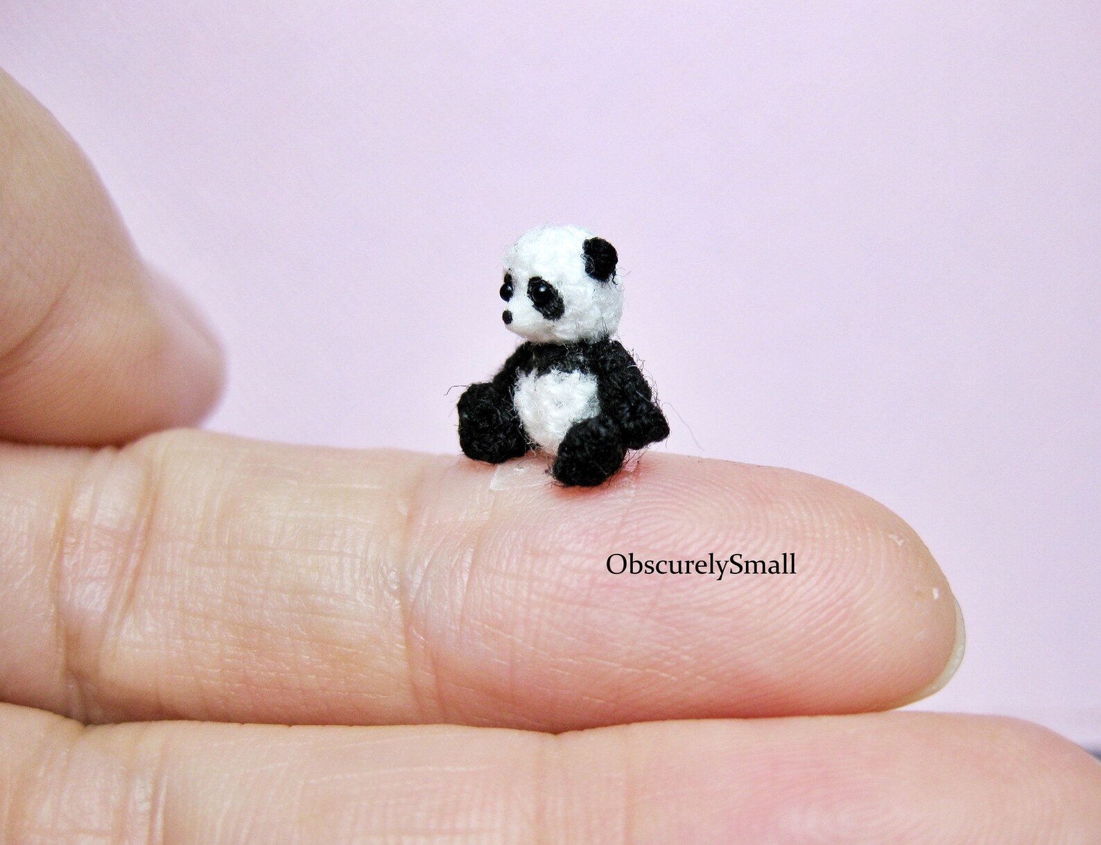 Tiny Crochet Panda Amigurumi Panda Made to Order | Etsy
