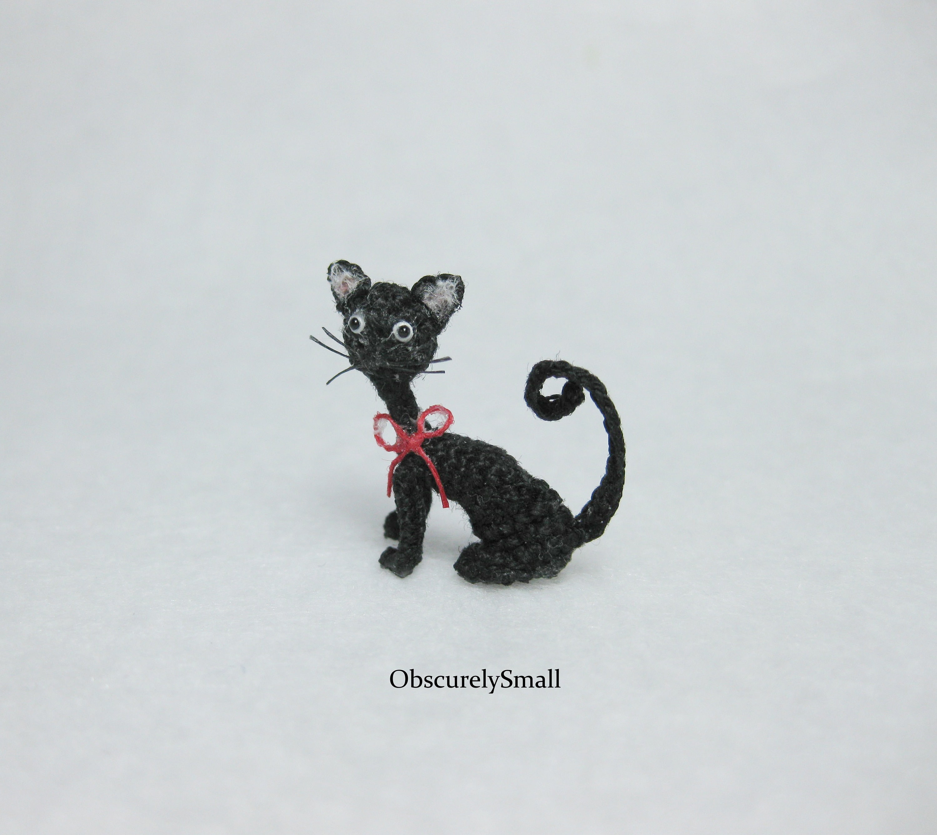 Cat Crochet Cat Tiny Crochet Black Cat Amigurumi Black - Etsy