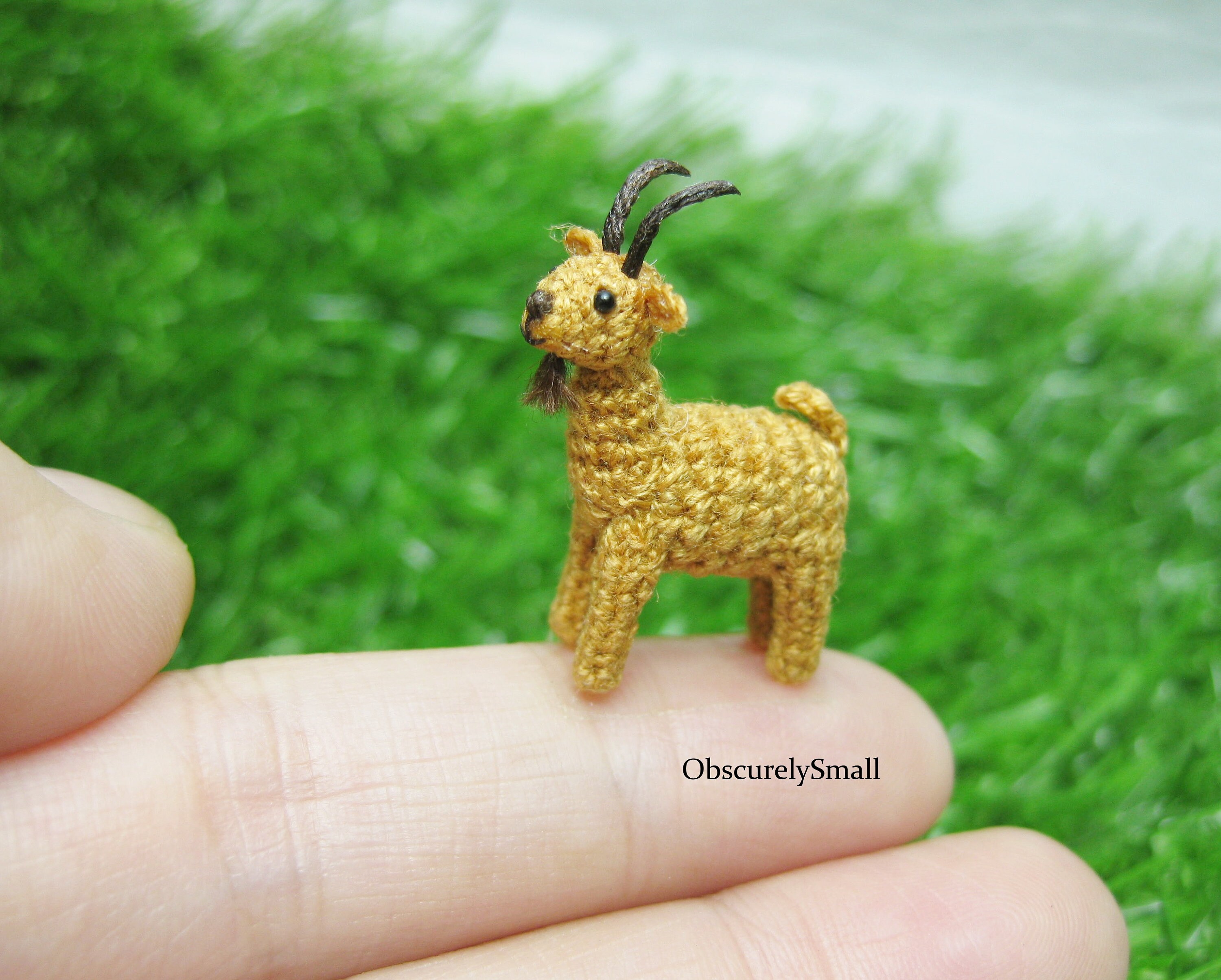 Tiny Crochet Goat Amigurumi Goat Made to Order - Etsy