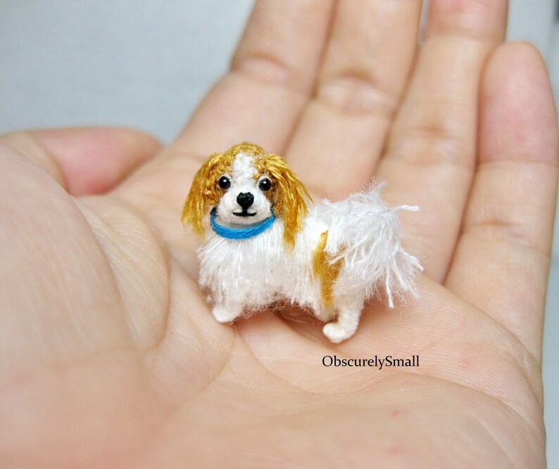 Miniature Crochet Japanese Chin Dog - Amigurumi Dog - Made to Order - Etsy