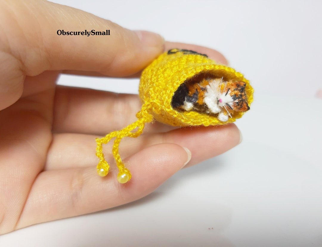 Miniature Calico Cat - Amigurumi Tiny Cat - Micro Crochet Cat ...