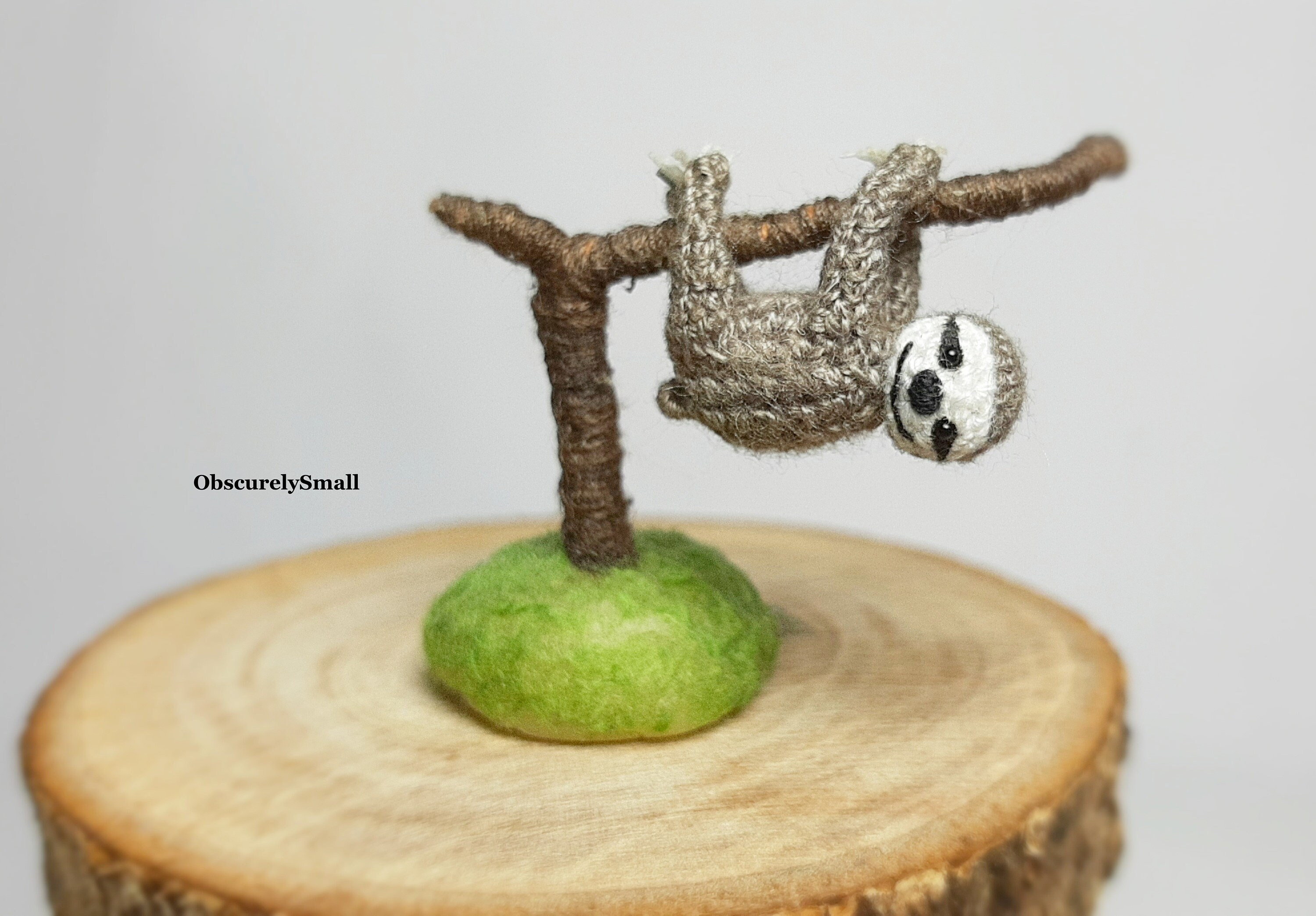 Miniature 0.7 Inch Crochet Sloth - Amigurumi Sloth - Made to Order - Etsy