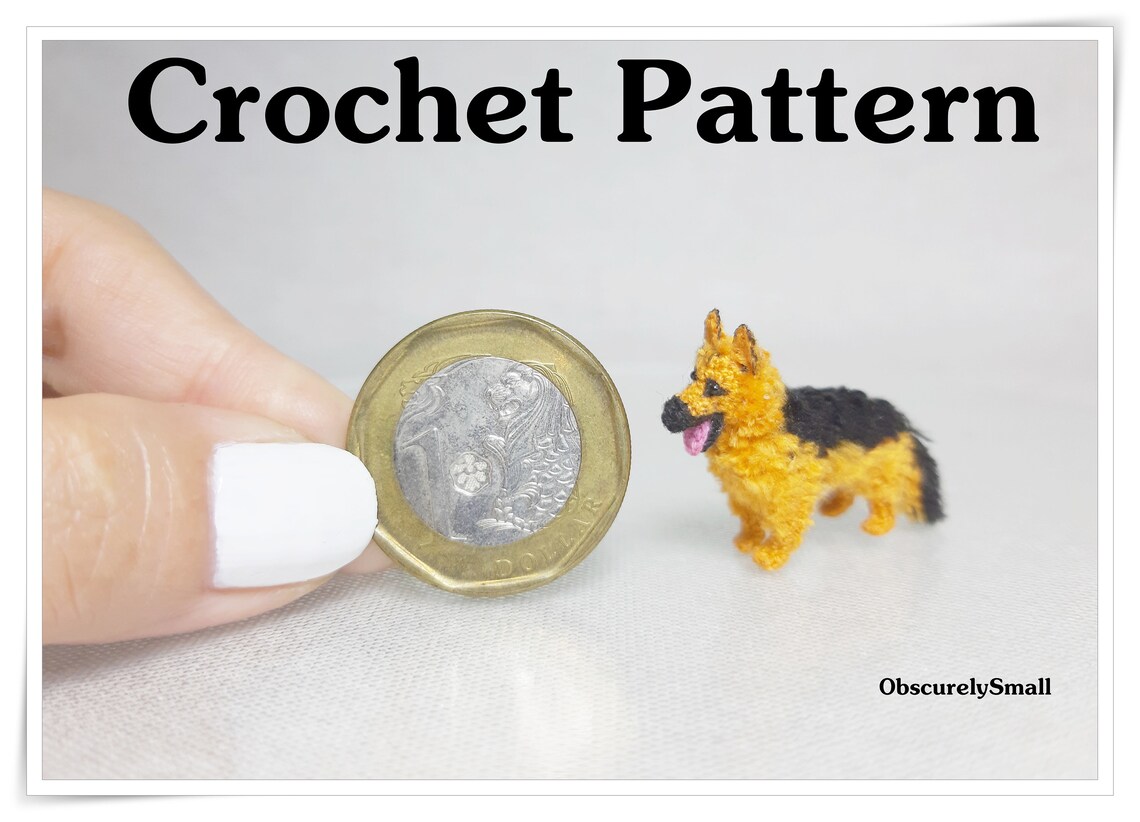German Shepherd Dog Pattern Amigurumi Dog PDF Files Instant - Etsy