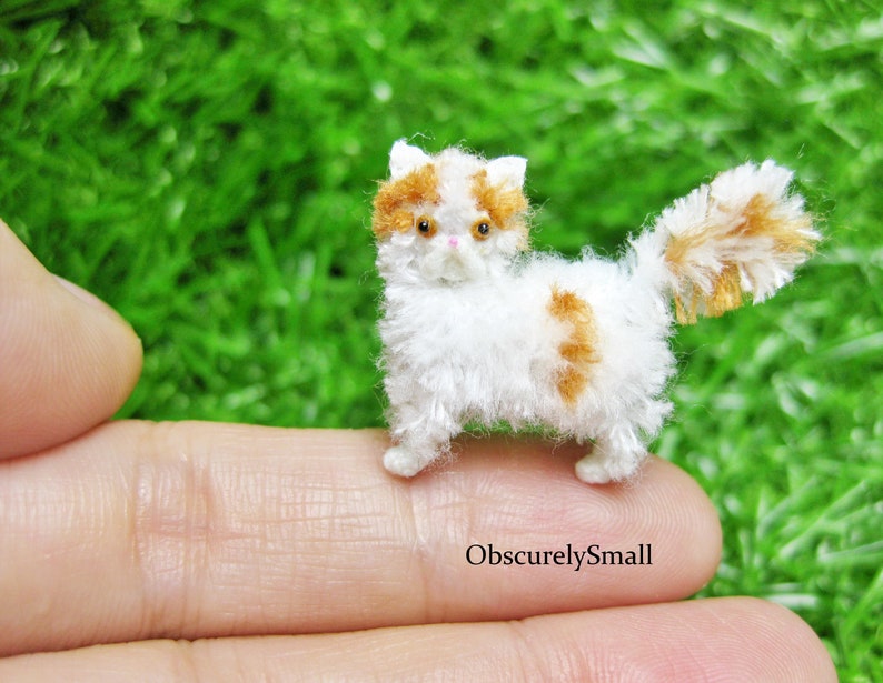Tiny Crochet Persian Cat - Amigurumi Cat - Made to Order - Etsy