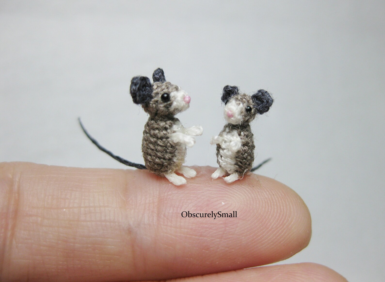 Tiny Crochet Rat - Amigurumi Rat - Made to Order - Etsy