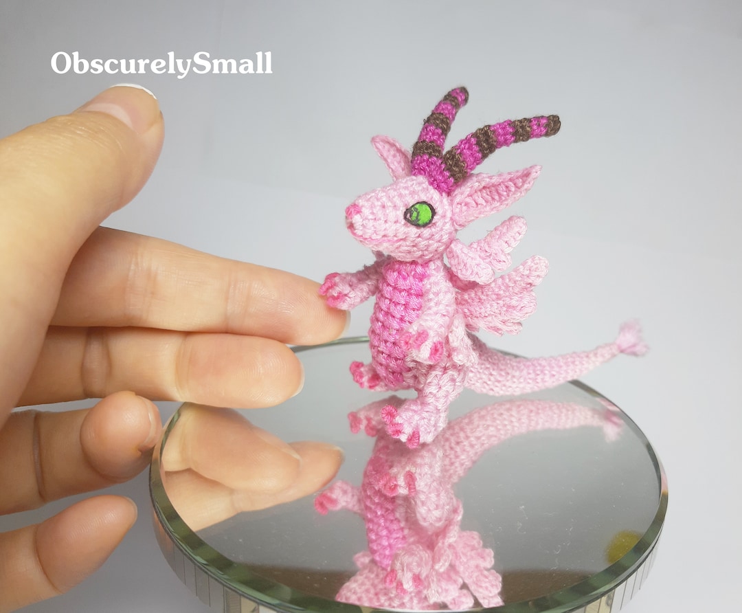 Tiny Cute Crochet Doll - Amigurumi Doll - Dollhouse Micro Doll - Tiny ...