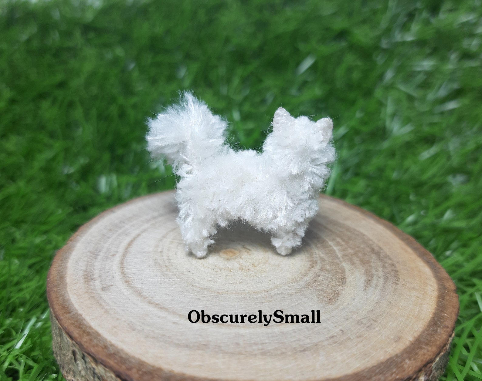Miniature Samoyed Micro Crochet Dog Amigurumi Dog Stuff - Etsy UK