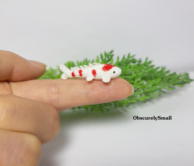 Tiny Japanese Koi Fish Crochet Mini Fish Crochet Miniature - Etsy