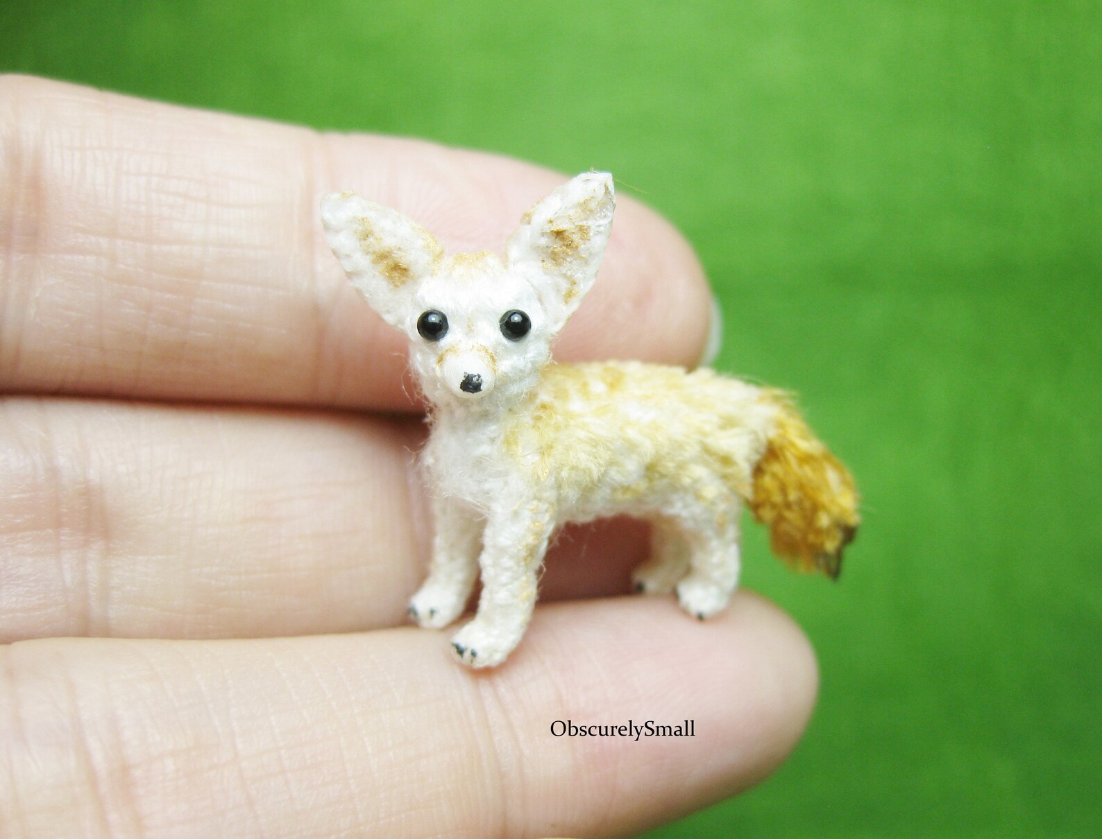 Miniature Crochet Fennec Fox Amigurumi Fox Made to Order | Etsy
