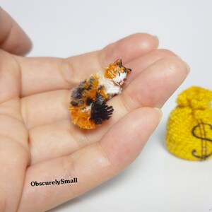Miniature Calico Cat - Amigurumi Tiny Cat - Micro Crochet Cat ...