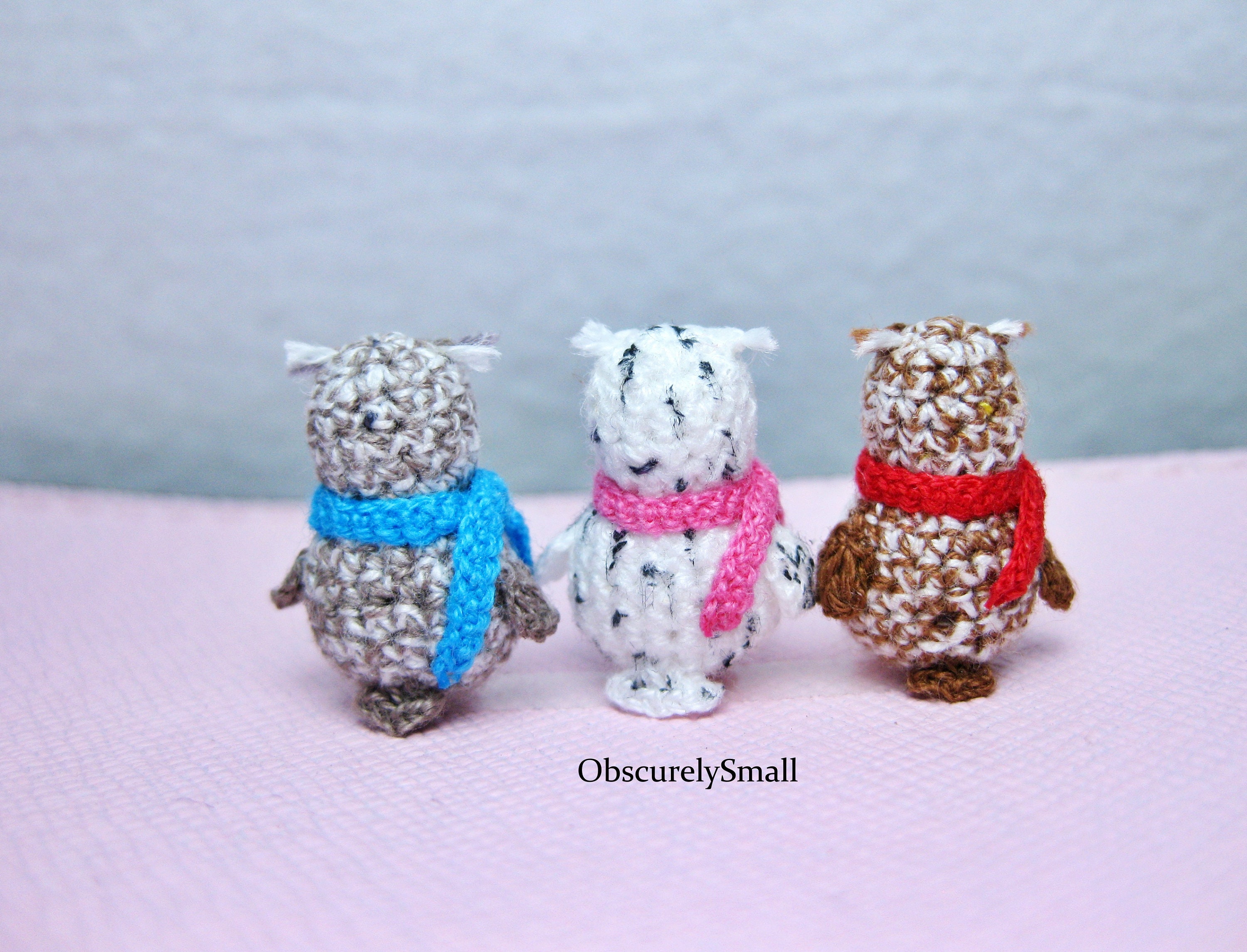 Tiny Crochet Owl Amigurumi Owl Micro Crochet Bird Made | Etsy