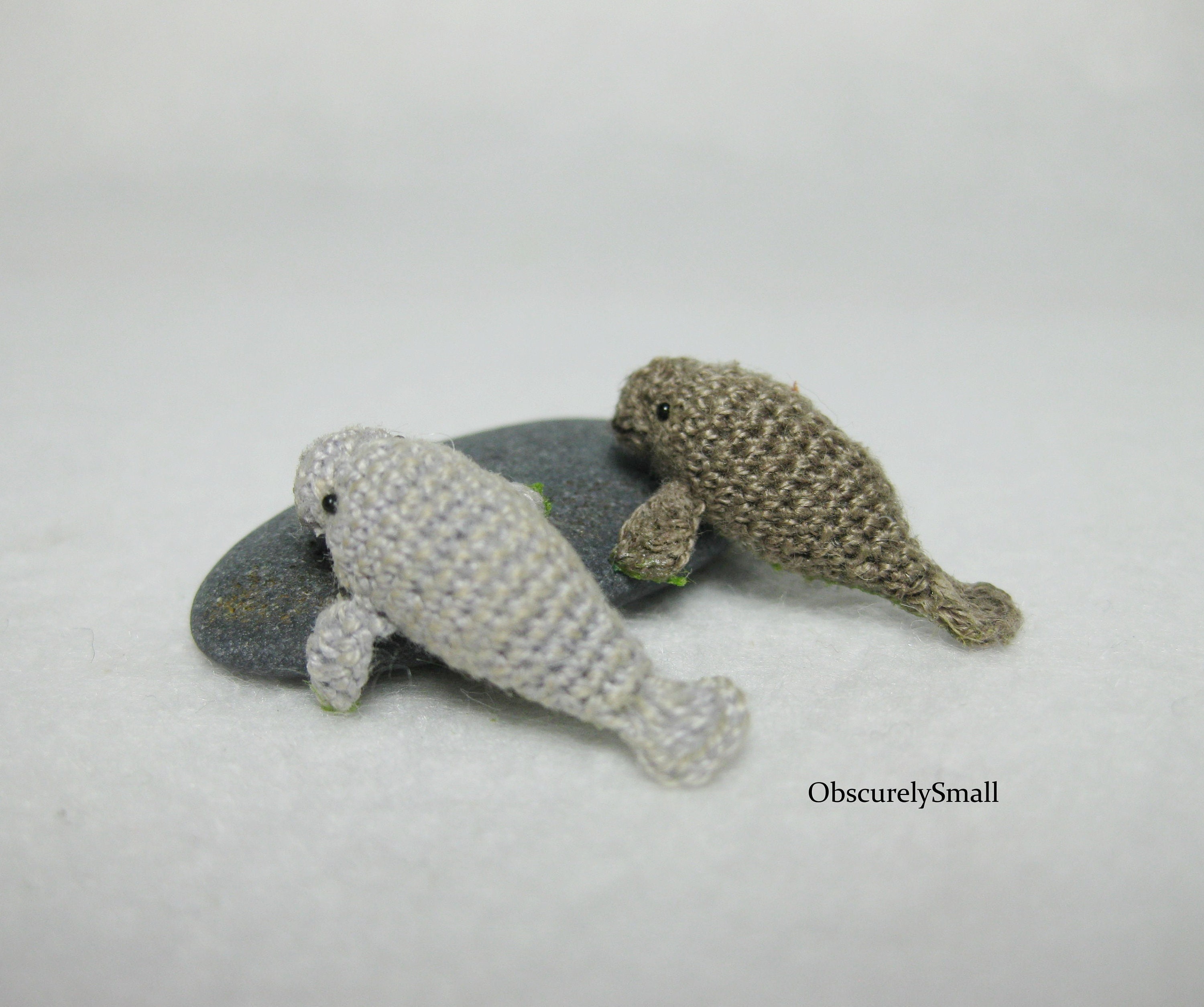 Miniature Crochet Manatee - Amigurumi Manatee - Made to Order - Etsy