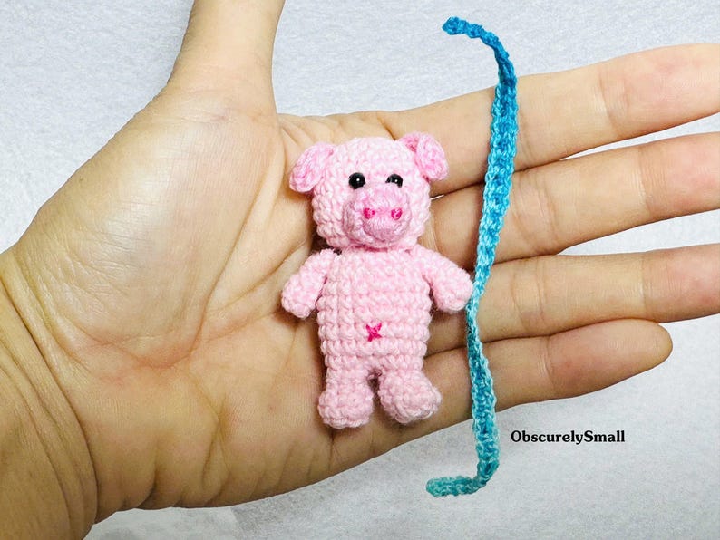 Tiny Crochet Pig Amigurumi Pattern – Miniature Size (PDF Pattern) - Etsy