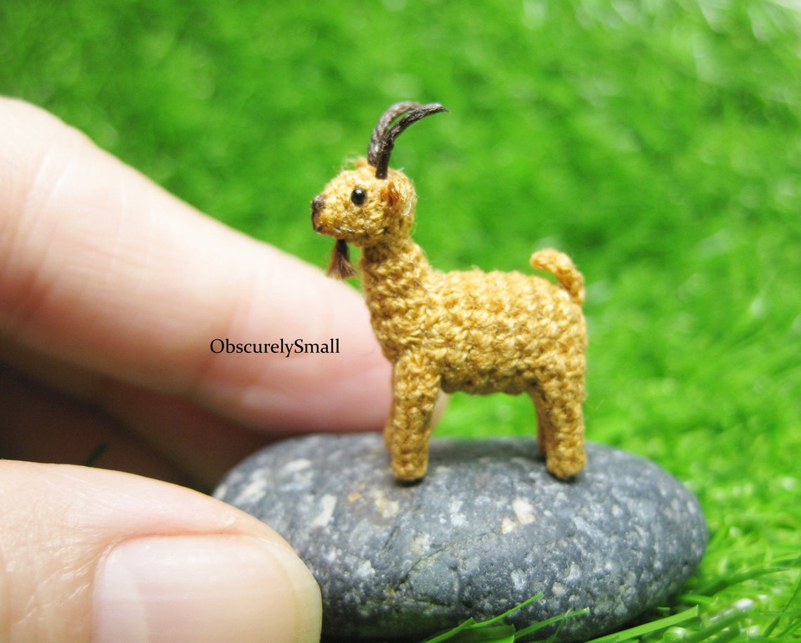 Tiny Crochet Goat Amigurumi Goat Made to Order | Etsy