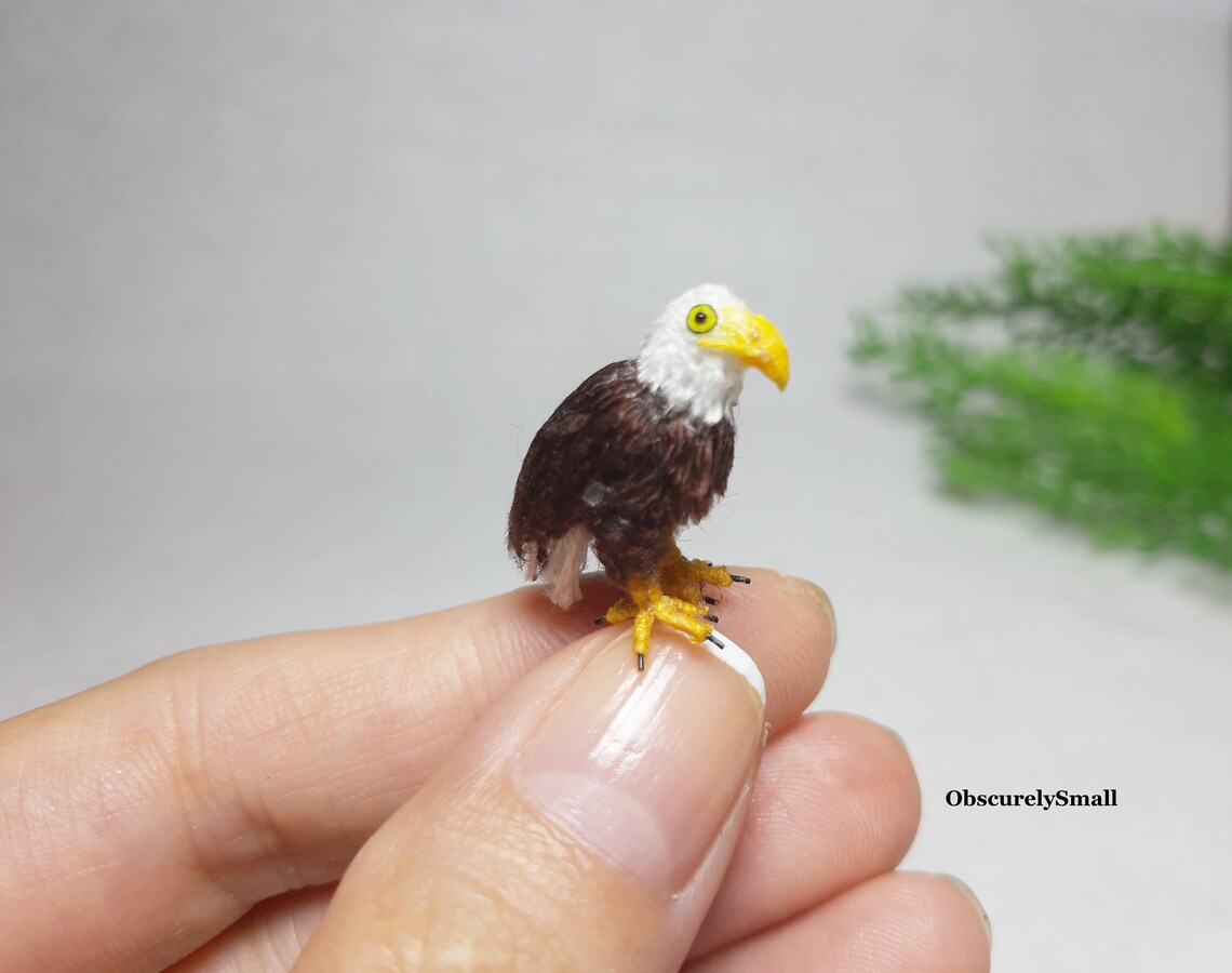 Micro Mini Eagle Miniature Amigurumi Bird Made to Order | Etsy