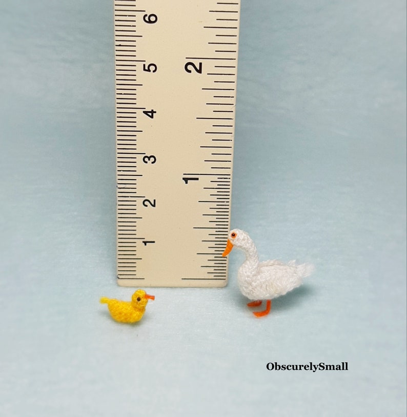 Miniature Crochet Duck: Tiny Amigurumi Duck - Made to Order - Etsy