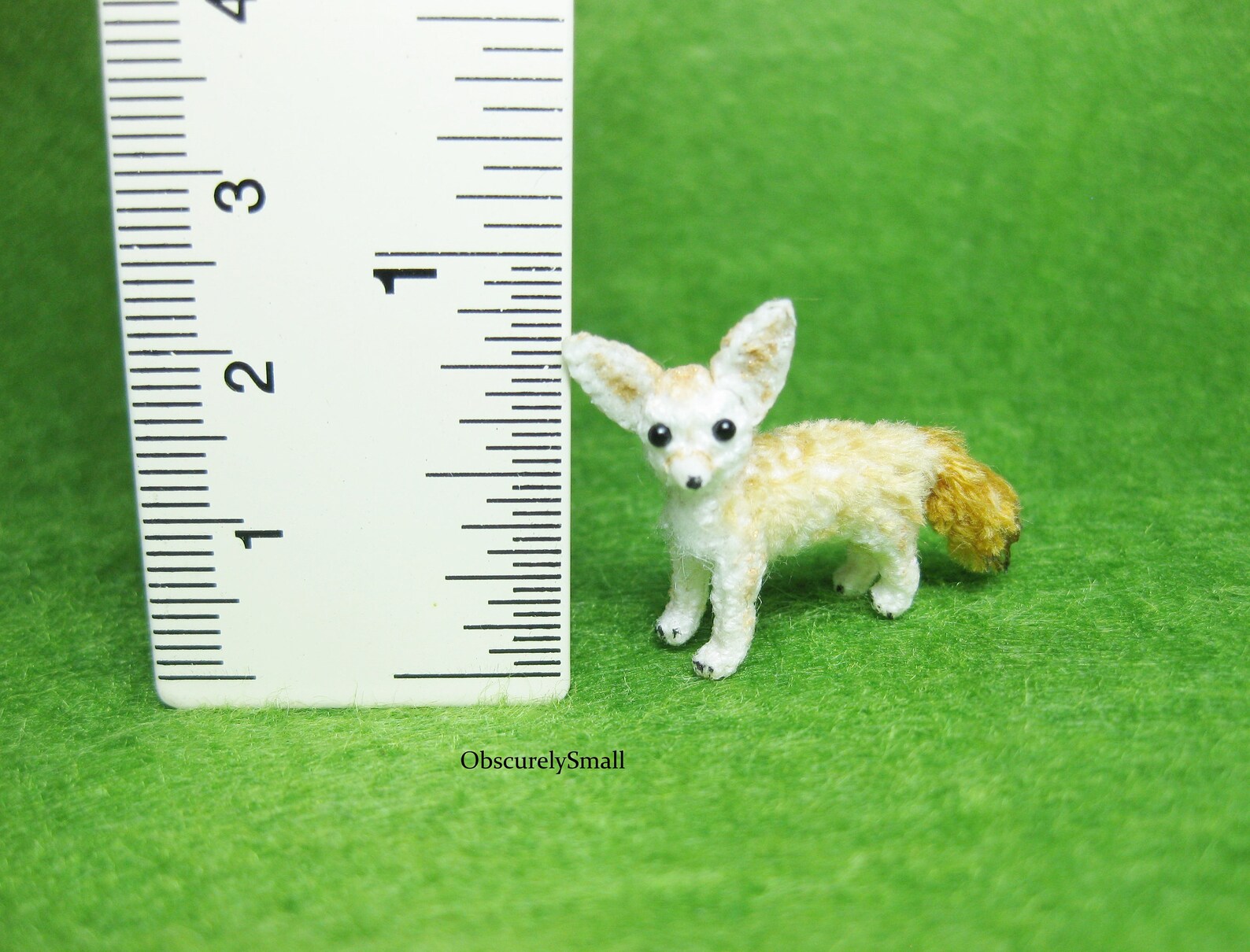 Miniature Crochet Fennec Fox Amigurumi Fox Made to Order | Etsy