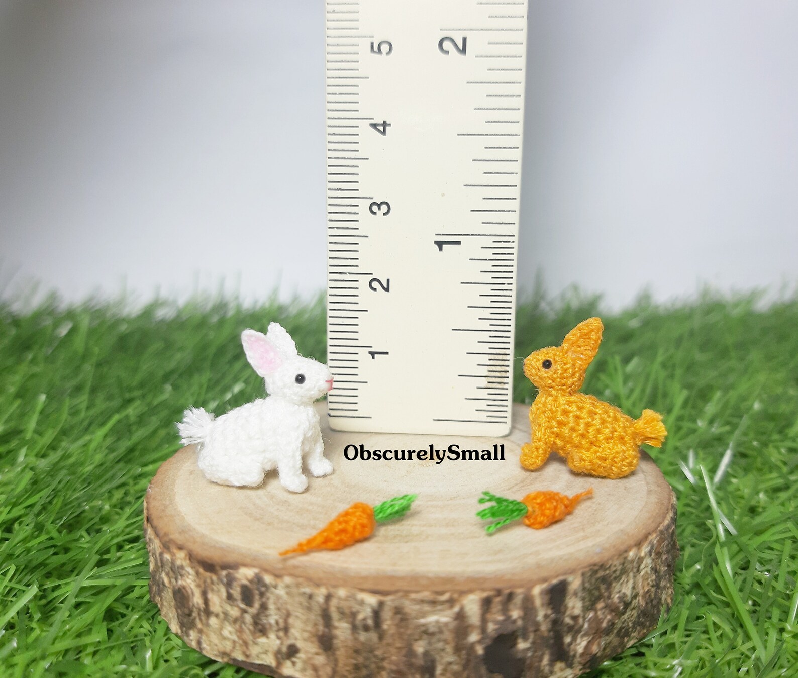 Tiny Rabbit Amigurumi Rabbit Miniature Bunny Tiny | Etsy