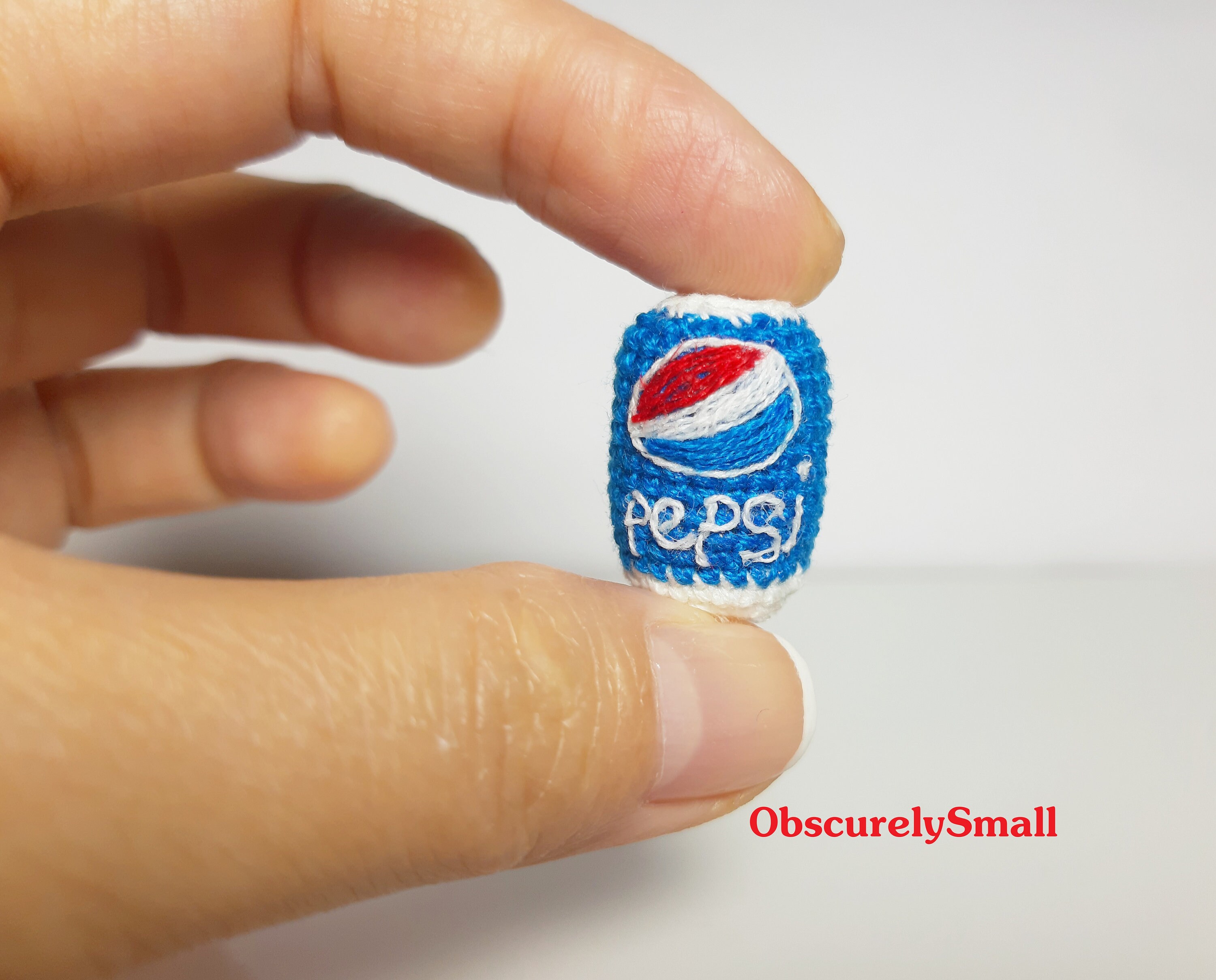 Pepsi Can of Pepsi Crochet Mini Can of Pepsi Amigurumi - Etsy
