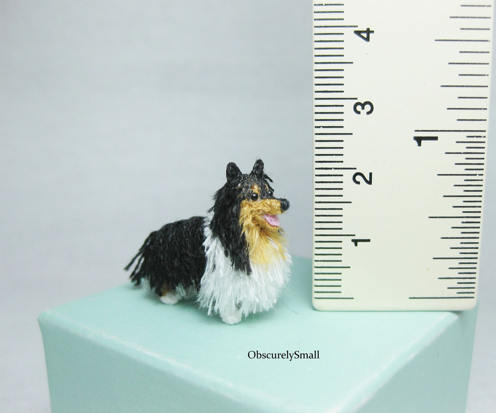 Tiny Crochet Rough Collie Amigurumi Dog Made to Order - Etsy