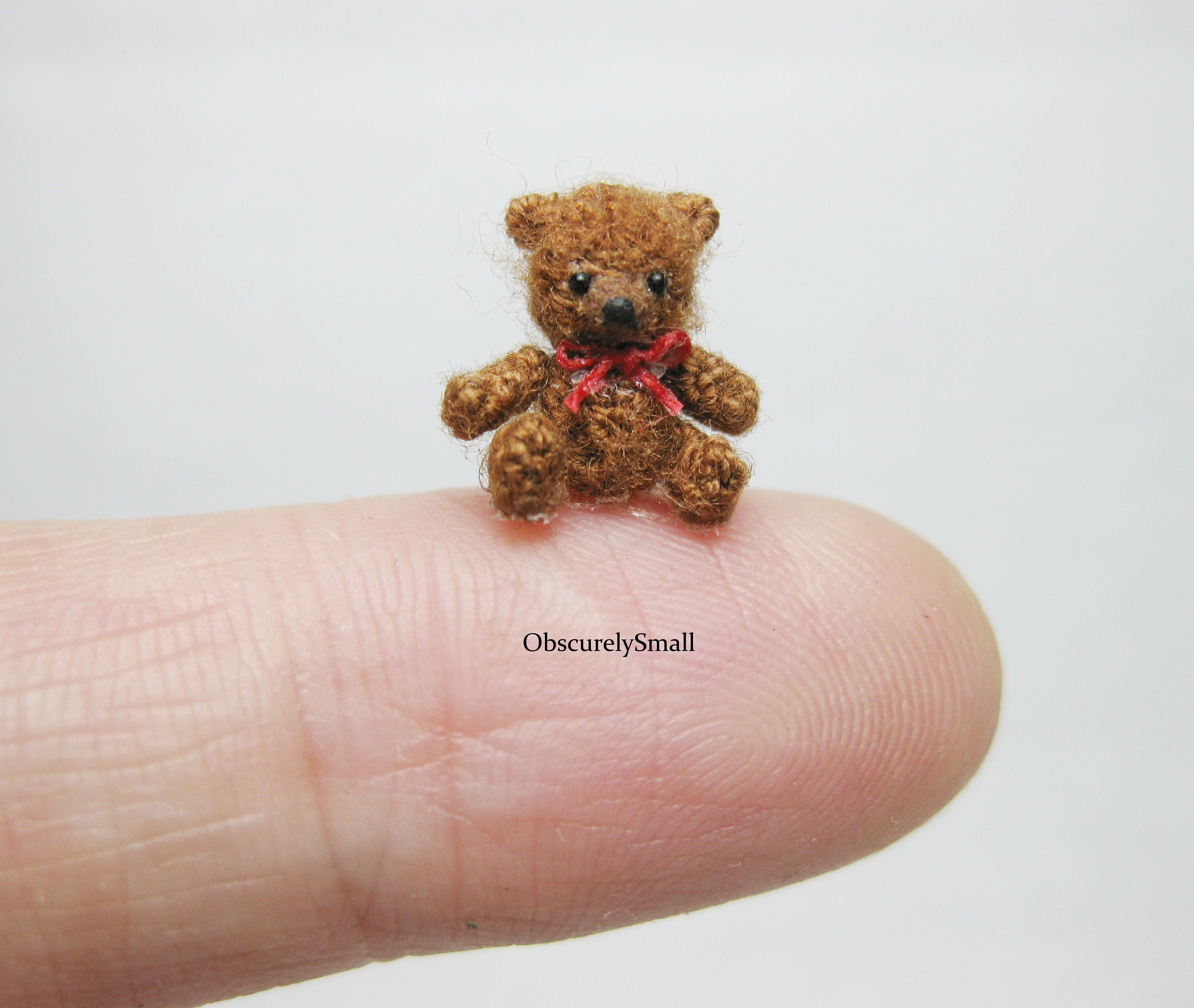 Extreme Micro Teddy Bear Amigurumi Teddy Bear Made to | Etsy