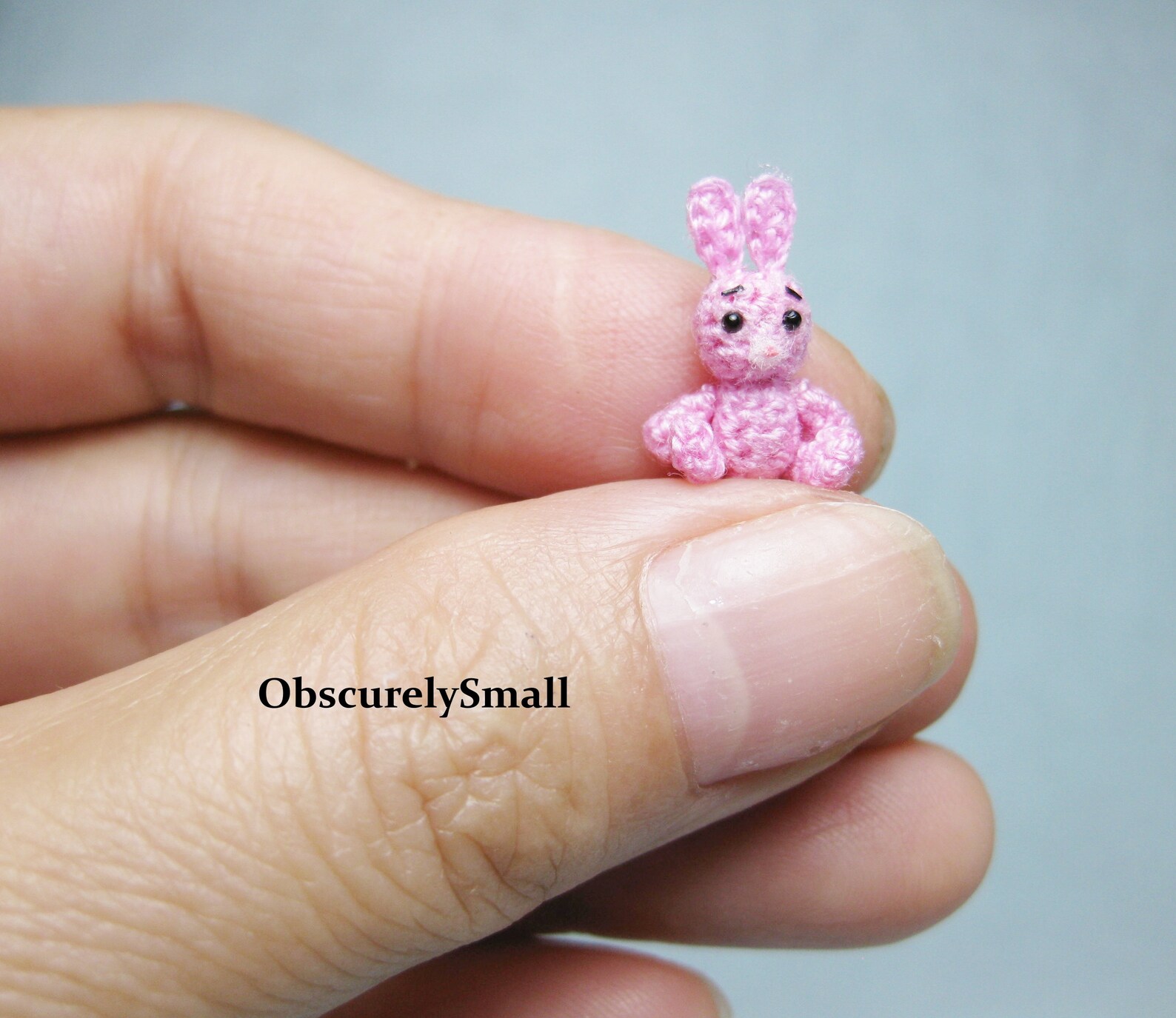 Micro Crochet Rabbit Amigurumi Rabbit Made to Order | Etsy