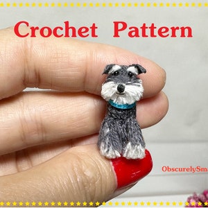 Tiny Crochet Schnauzer Pattern Amigurumi Dog PDF Files - Etsy