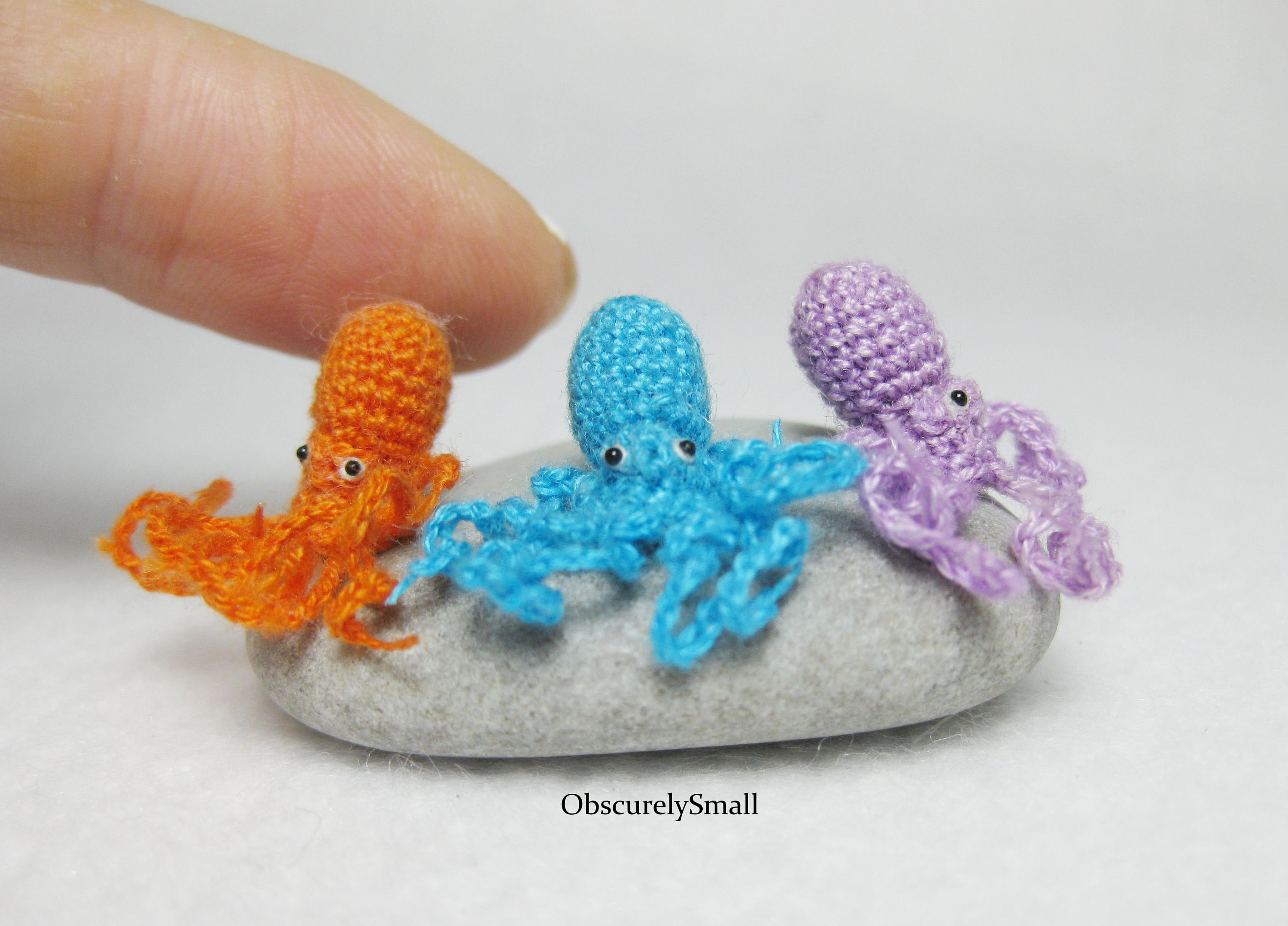 Tiny Crochet Colorful Octopus Amigurumi Octopus Made to | Etsy