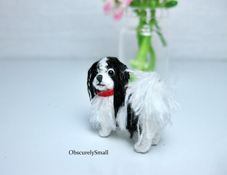 Miniature Crochet Japanese Chin Dog - Amigurumi Dog - Made to Order - Etsy