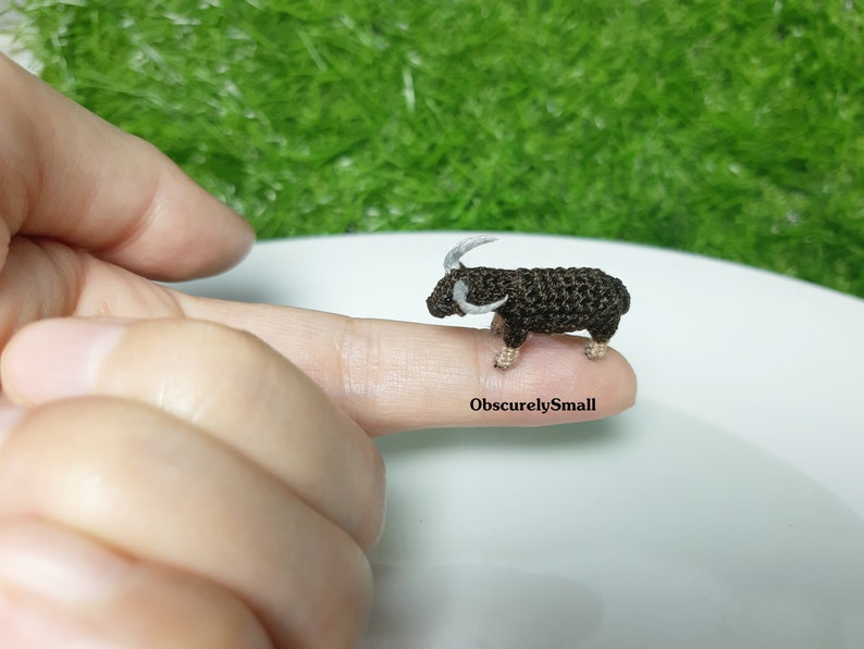 Crochet Water Buffalo Pattern: Mini Amigurumi Animal (PDF Pattern) - Etsy