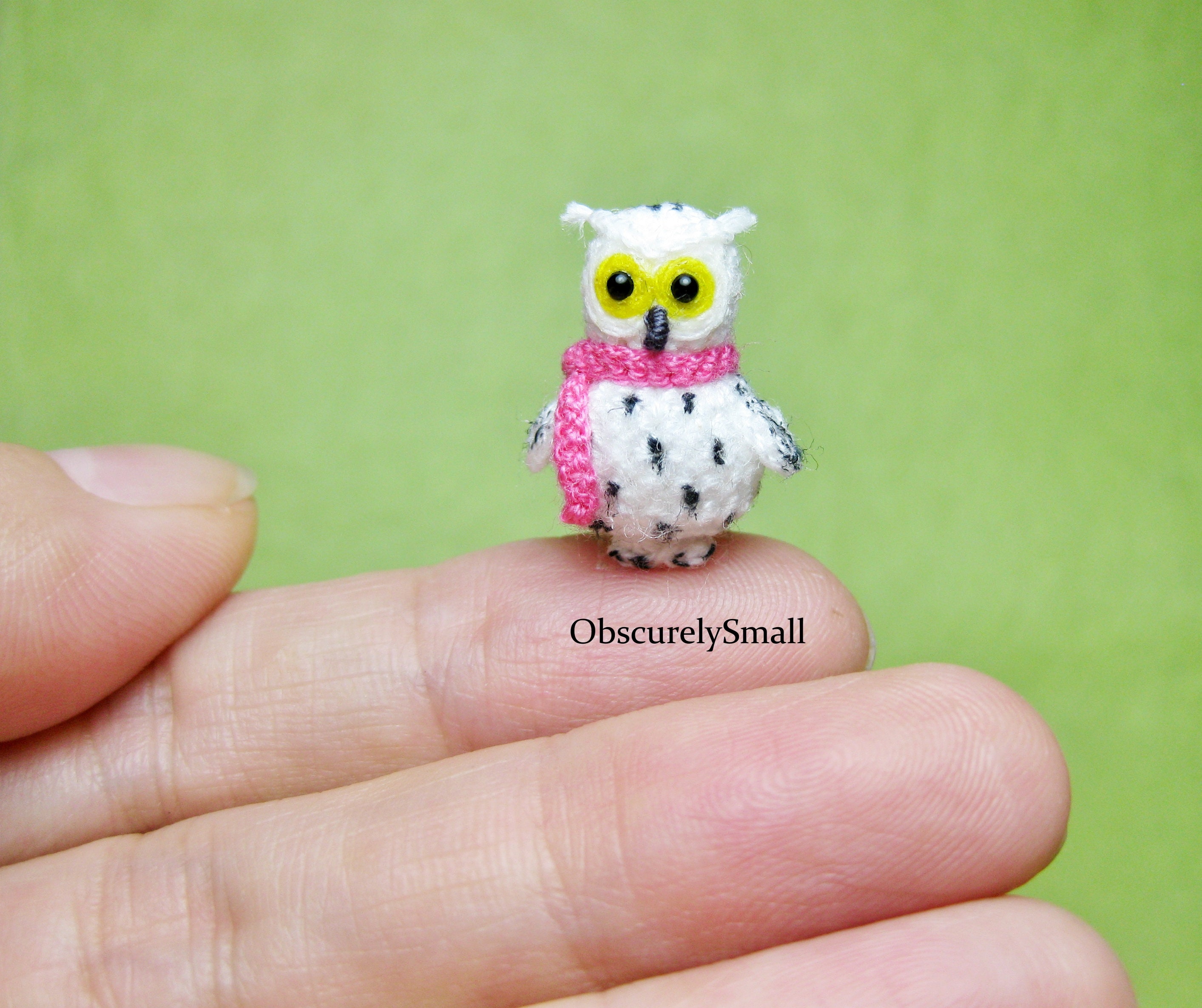Tiny Crochet Owl Amigurumi Owl Micro Crochet Bird Made | Etsy