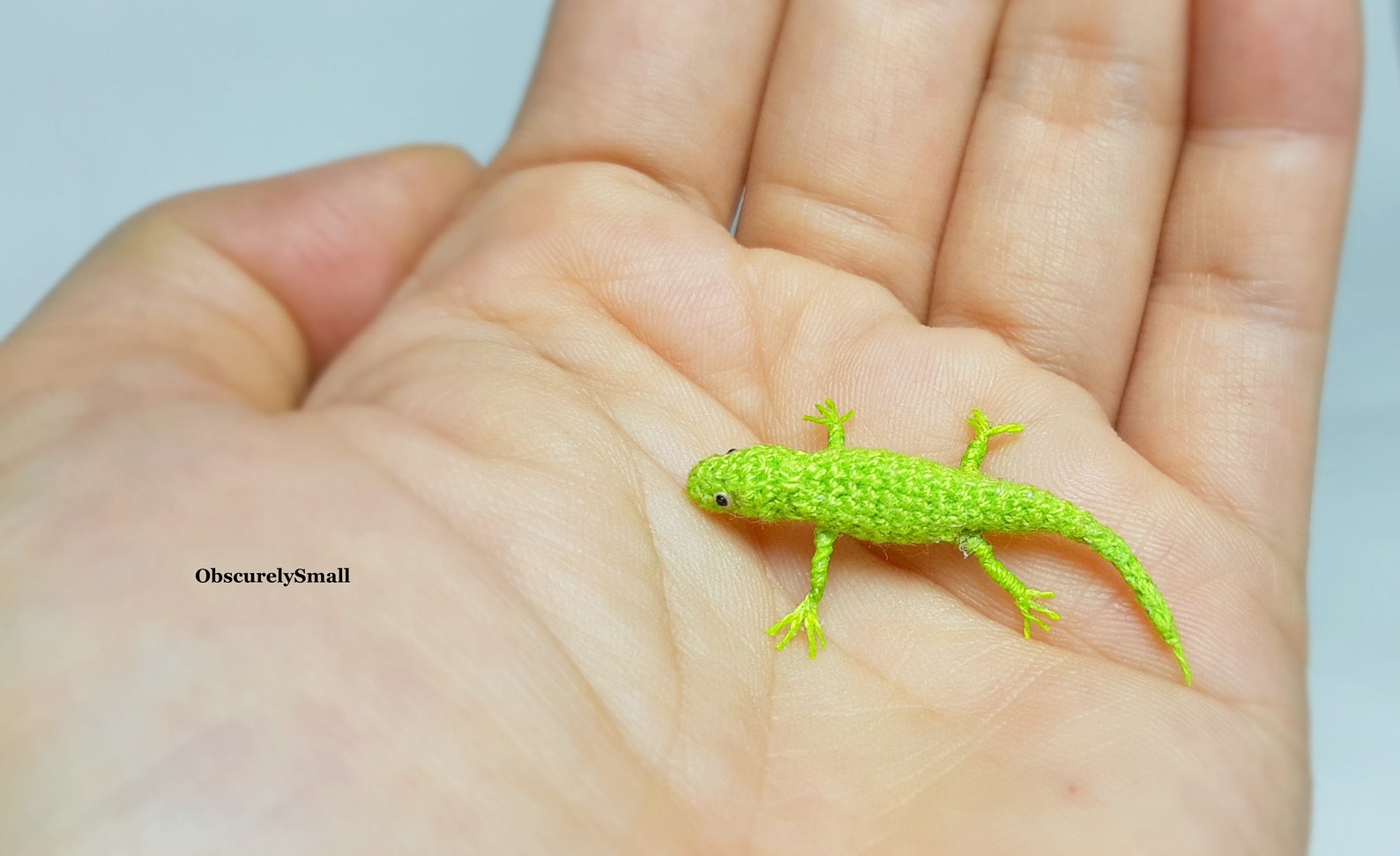 Micro Crochet Gecko Amigurumi Lizard Made to Order - Etsy