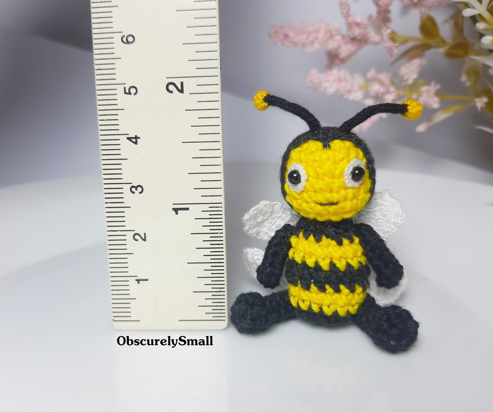 Bee Crochet Cute Crochet Bee Mini Bee Amigurumi Charm - Etsy