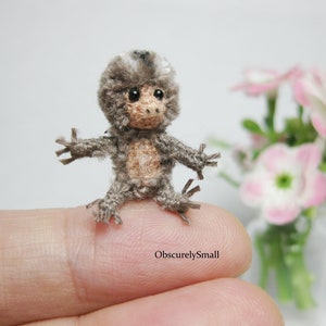 Extreme Tiny Crochet Marmoset Monkey - Amigurumi Monkey - Made to Order ...