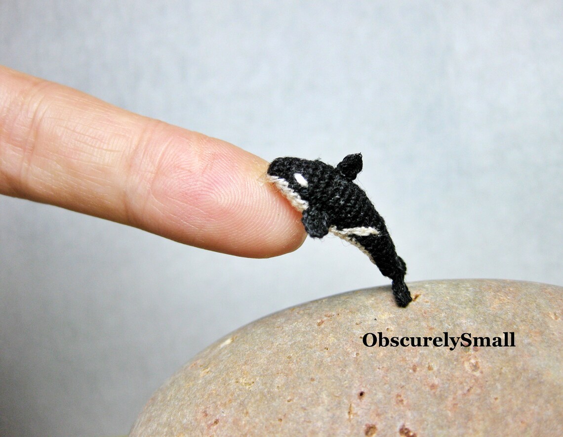 Tiny Cute Crochet Orca Whale Amigurumi Whale Made to Order | Etsy