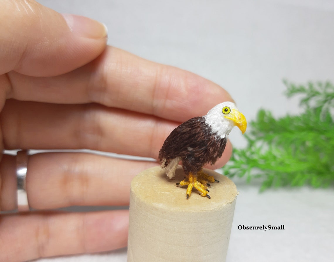 Micro Mini Eagle Miniature Amigurumi Bird Made to Order - Etsy