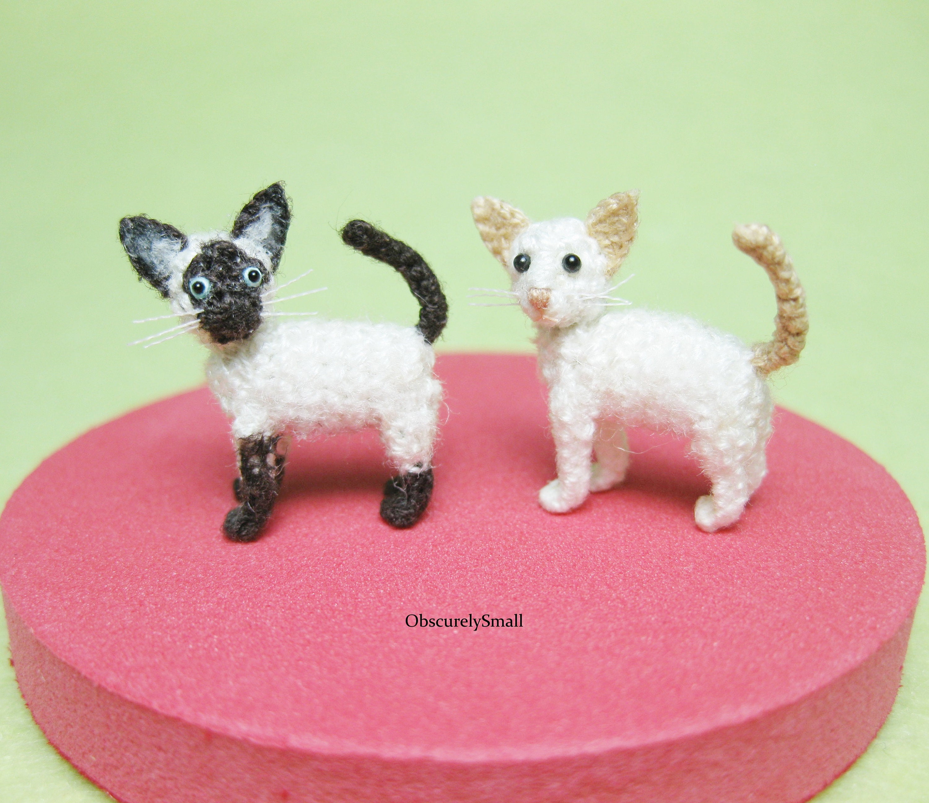Miniature Crochet Apricot Point Siamese Cat Amigurumi Cat | Etsy