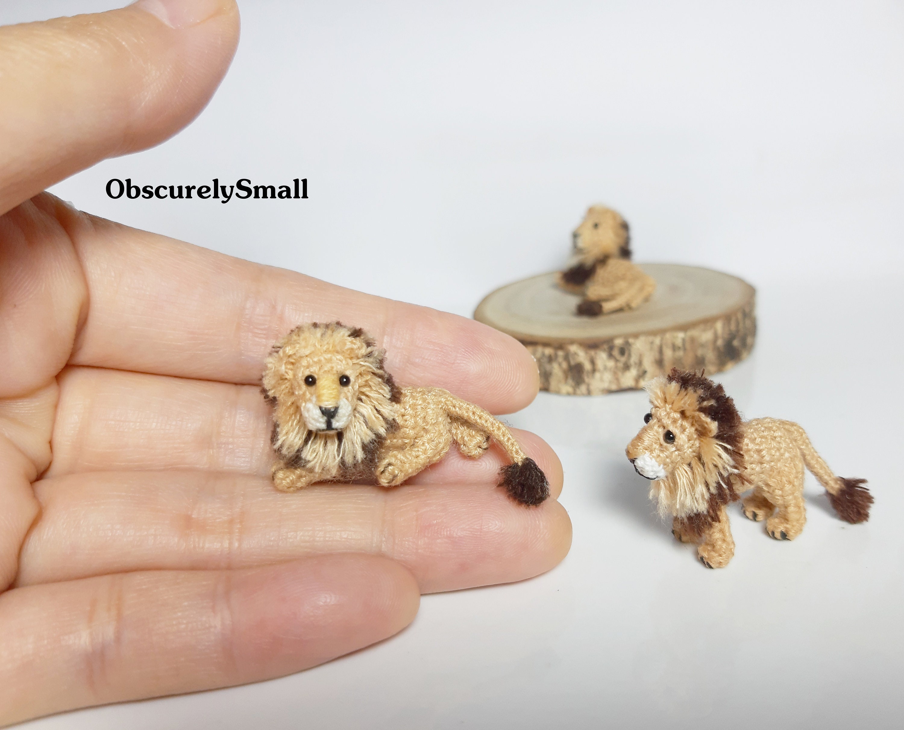 Miniature Crochet Lion - Amigurumi Lion - Made to Order - Etsy