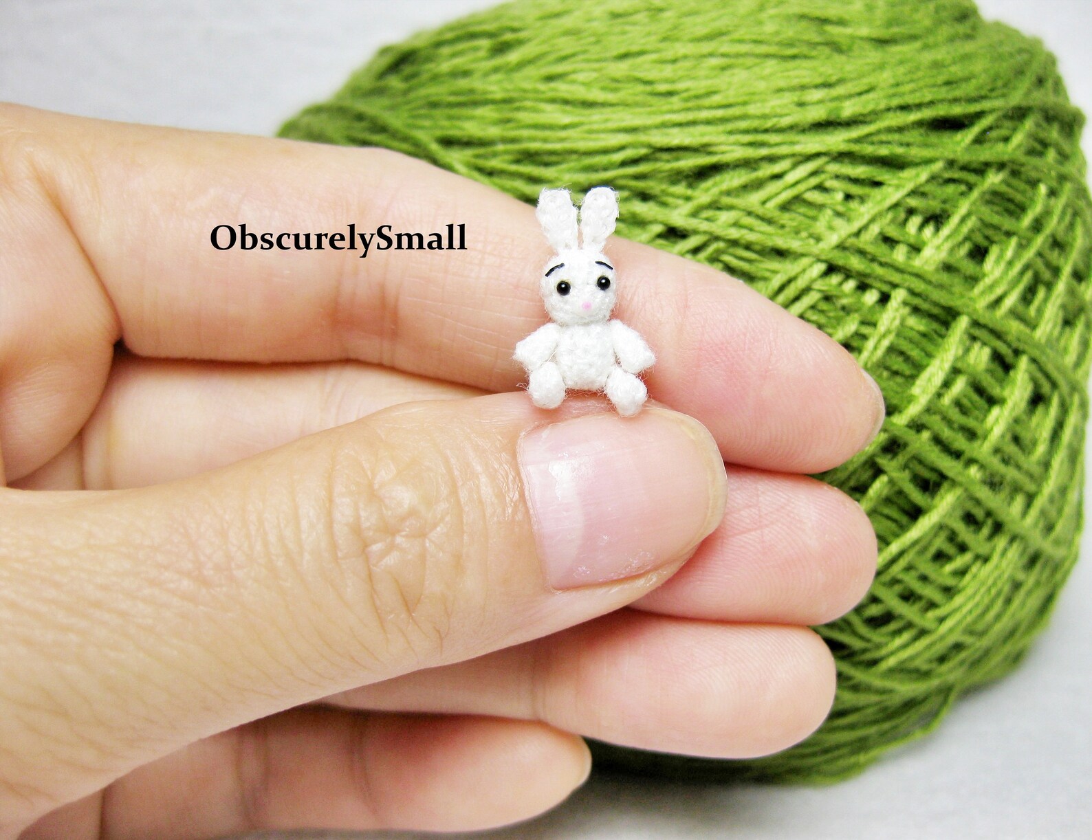 Micro Crochet Rabbit Amigurumi Rabbit Made to Order | Etsy
