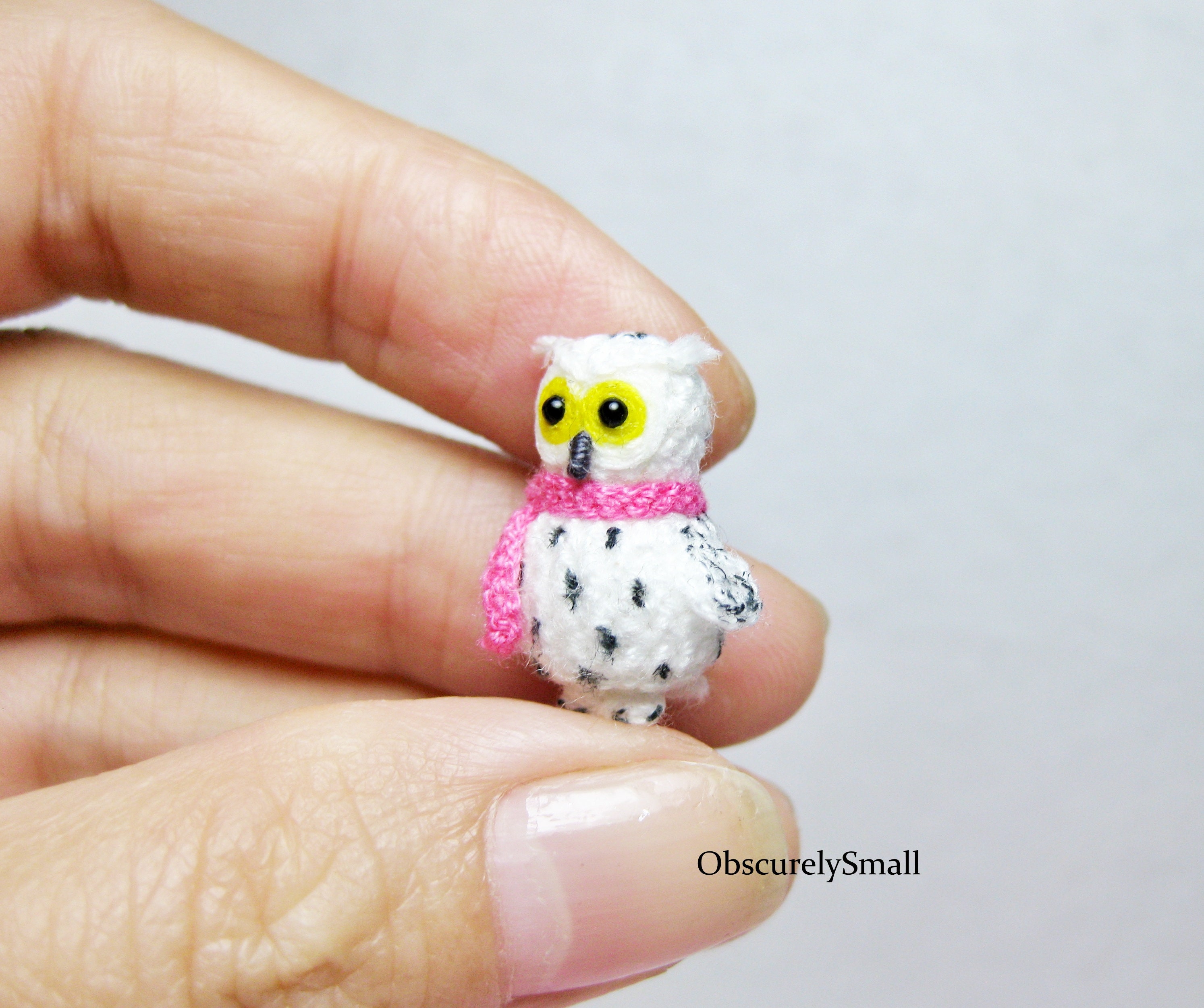 Tiny Crochet Owl Amigurumi Owl Micro Crochet Bird Made | Etsy