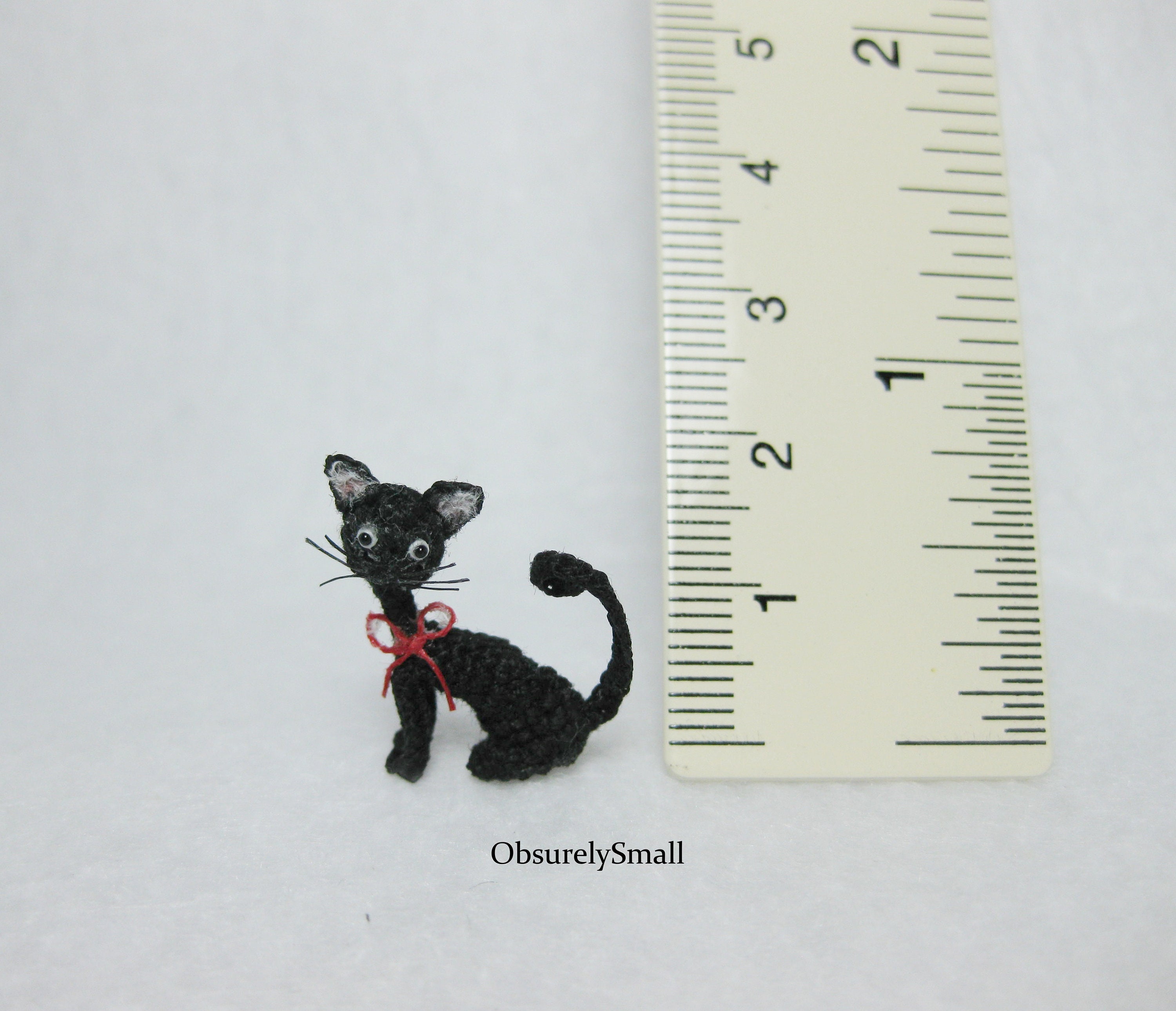 Cat Crochet Cat Tiny Crochet Black Cat Amigurumi Black - Etsy