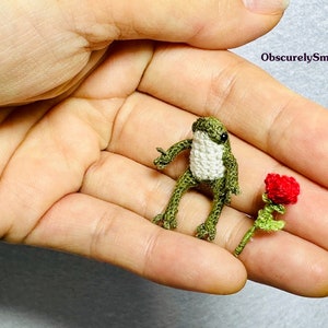 Tiny Crochet Frog Doll: Miniature Amigurumi Frog - Made to Order - Etsy