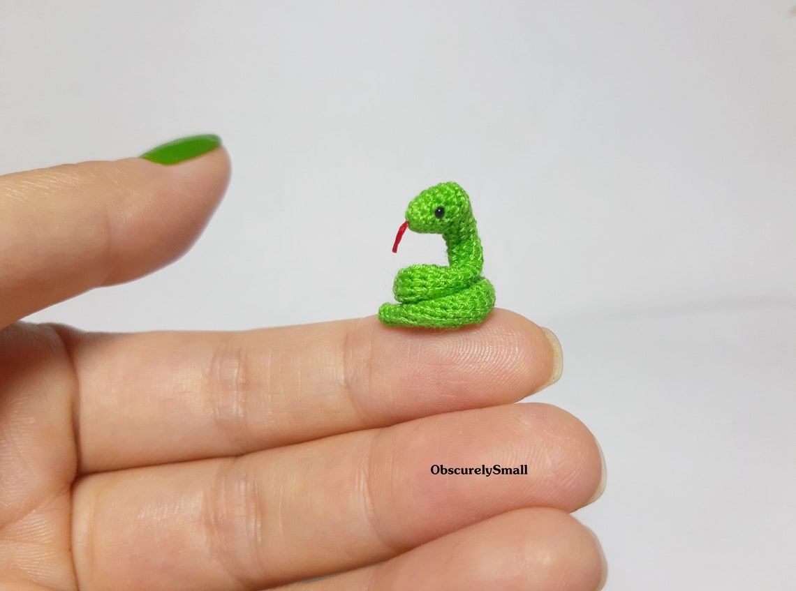 Mini Crochet Snake Amigurumi Pattern PDF Files Instant - Etsy