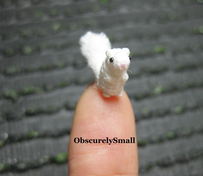 Tiny Crochet Squirrel Miniature Amigurumi Squirrel Made to | Etsy