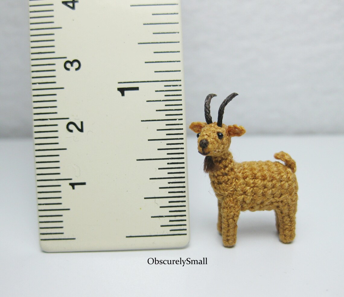 Tiny Crochet Goat Amigurumi Goat Made to Order | Etsy