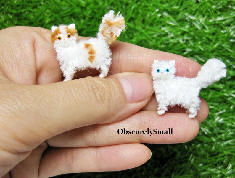 Tiny Crochet Persian Cat - Amigurumi Cat - Made to Order - Etsy